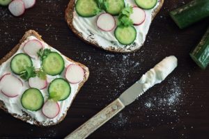 German Cucumber Radish Sandwich
